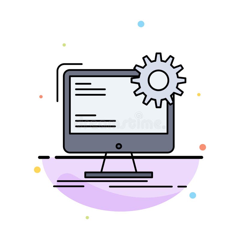 Internet, Layout, Page, Site, Static Flat Color Icon Vector Stock ...