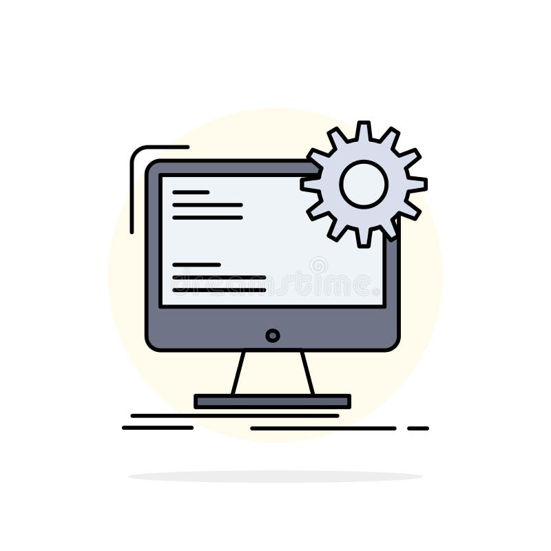 Internet, Layout, Page, Site, Static Flat Color Icon Vector Stock ...