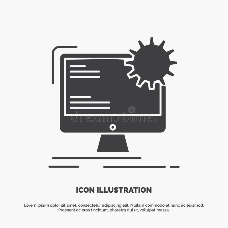Internet, Layout, Page, Site, Static Icon. Glyph Vector Gray Symbol for ...