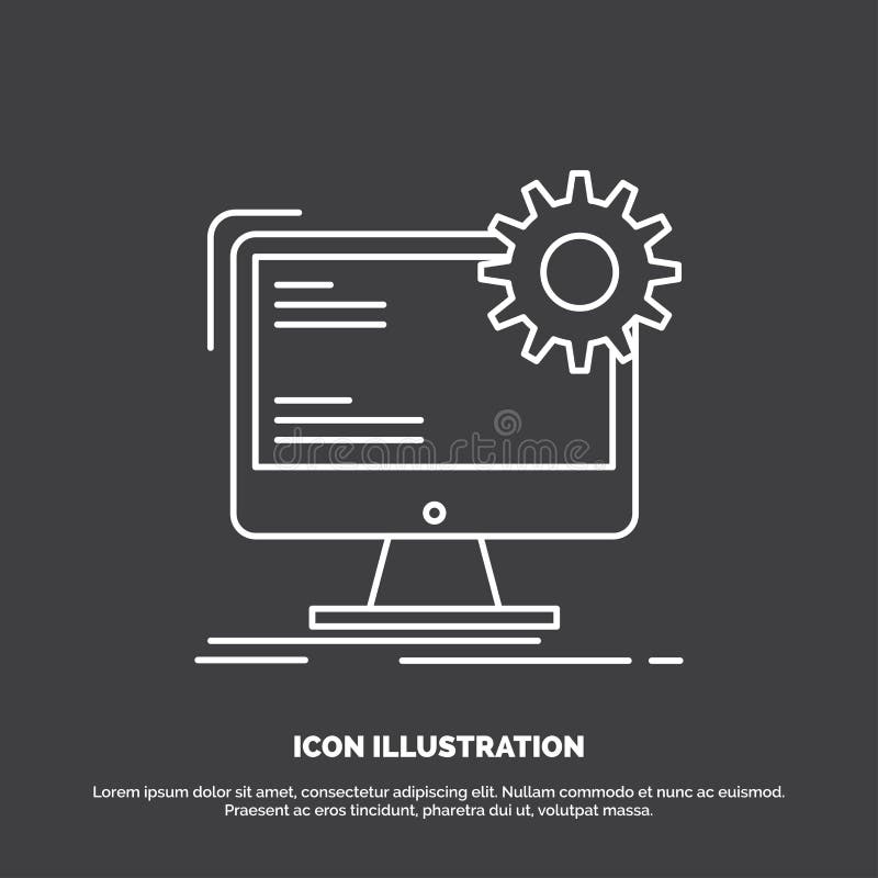 Internet, Layout, Page, Site, Static Icon. Line Vector Symbol for UI and UX, Website or Mobile ...