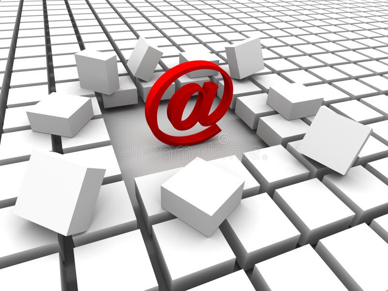 INTERNET & MAIL stock illustration. Illustration of information - 9712388