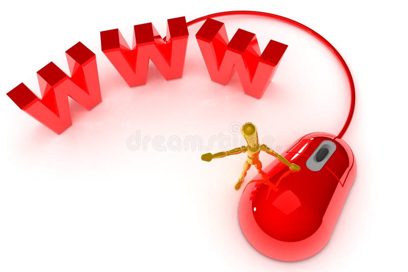 Internet Man stock illustration. Illustration of laptop - 17325503