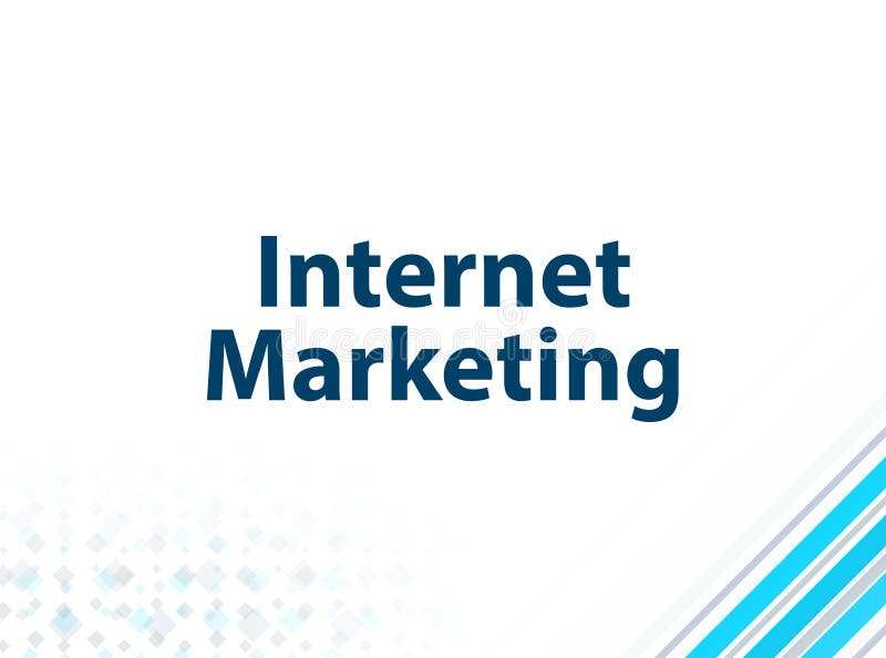 Internet Marketing Modern Flat Design Blue Abstract Background Stock ...