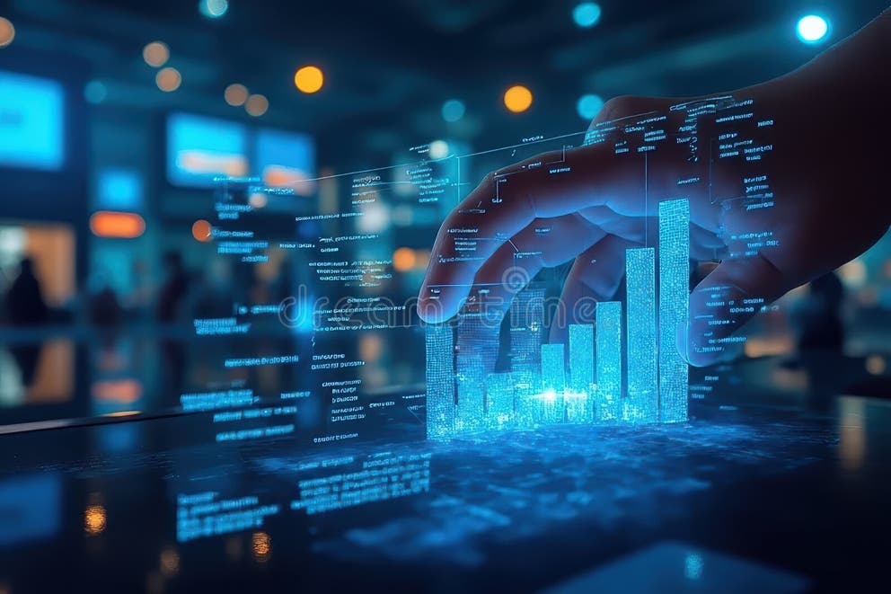 Internet Marketing Visuals Using Digital Tools Stock Illustration ...