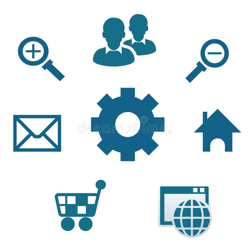 Internet Media and Communication Icon Stock Vector - Illustration of ...