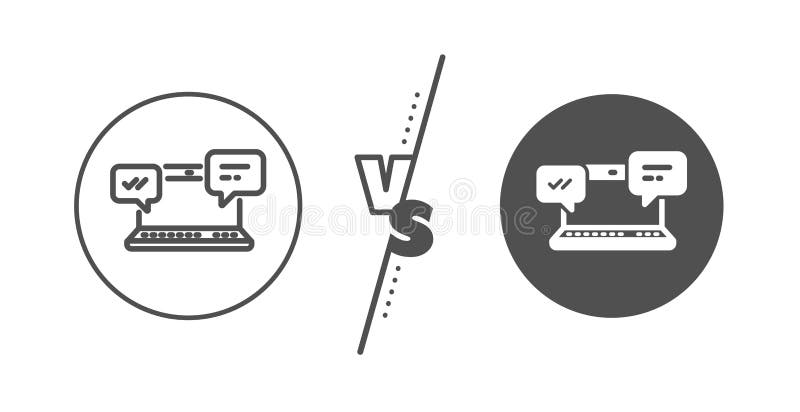 Internet Messages Icon. Chat or Conversation. Vector Stock Vector ...