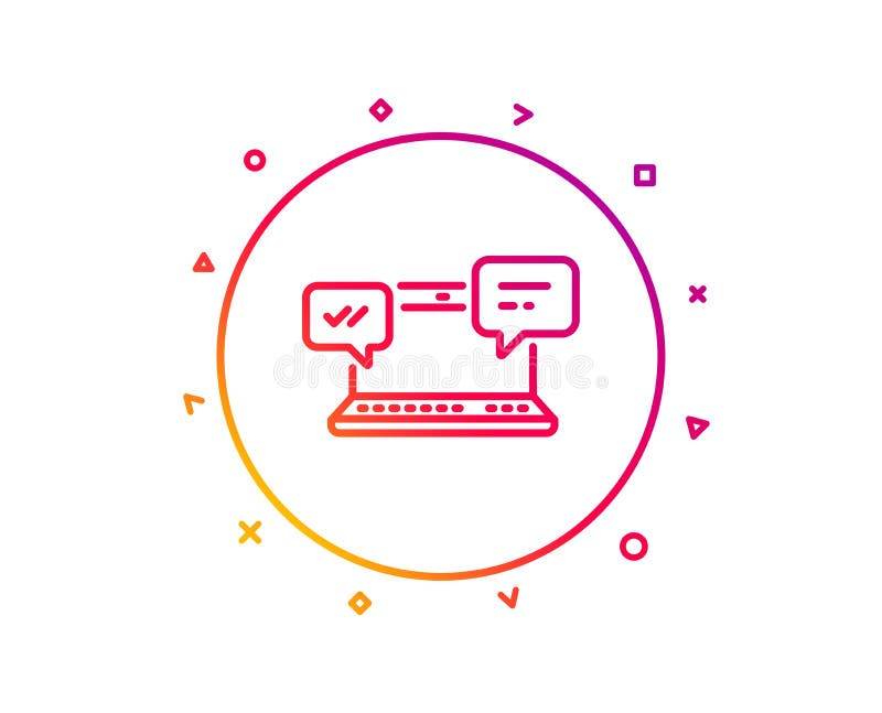 Internet Messages Icon. Chat or Conversation. Vector Stock Vector ...