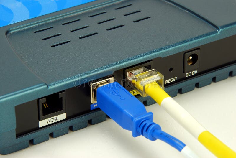 Internet Modem stock photo. Image of blue, site, wireless - 5054796