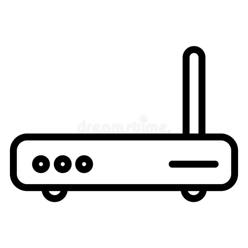 Internet Modem Isolated Vector Icon Fully Editable Stock Vector ...