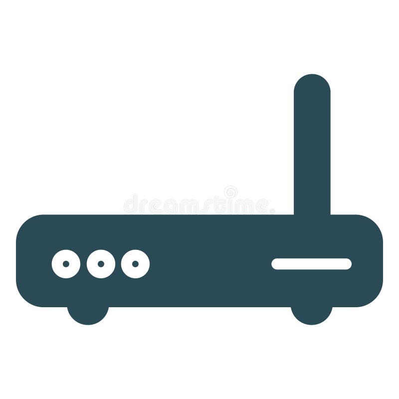 Internet Modem Isolated Vector Icon Fully Editable Stock Vector ...
