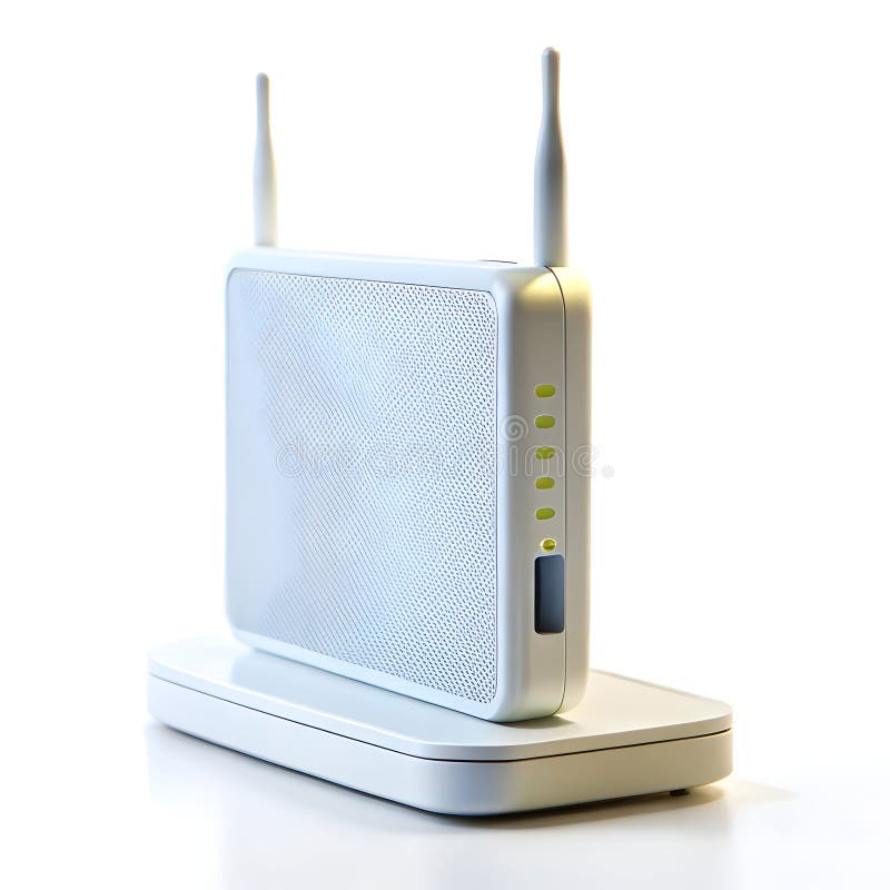 Internet modem showcased stock illustration. Illustration of business ...