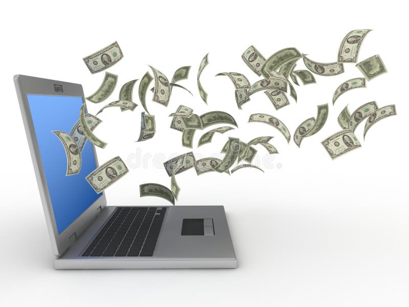 Earn money from internet stock photo. Image of gift, give - 6100446