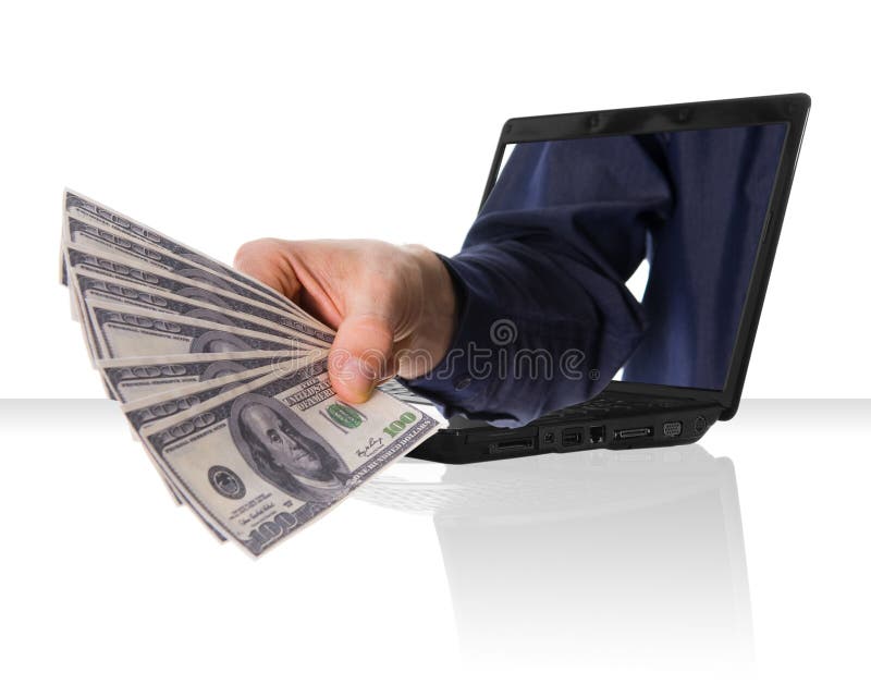 Internet money stock image. Image of dollar, businessman - 4969573