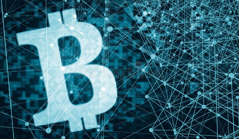 Internet Money Background 3d Illustration Bitcoin Stock Illustration ...