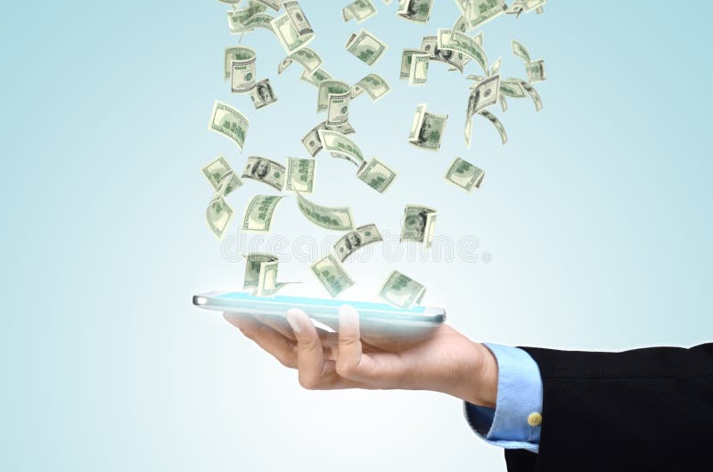 Internet Money stock image. Image of entrepreneur, rainmaker - 100701363