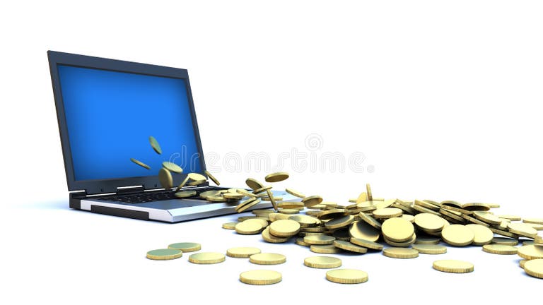 Flowing Coins Stock Illustrations – 523 Flowing Coins Stock ...