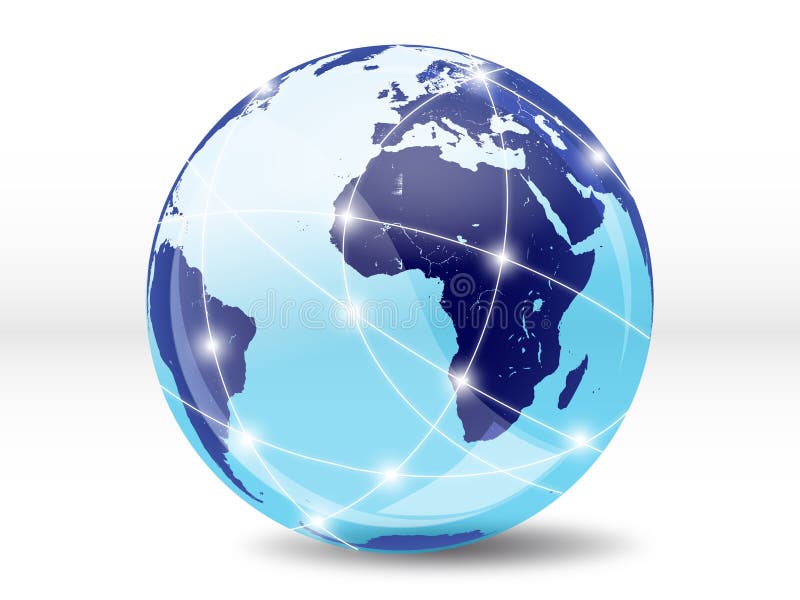 Internet, mundo en línea stock de ilustración. Ilustración de rejilla ...