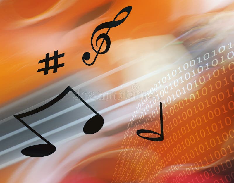 Internet music world notes stock illustration. Illustration of ...