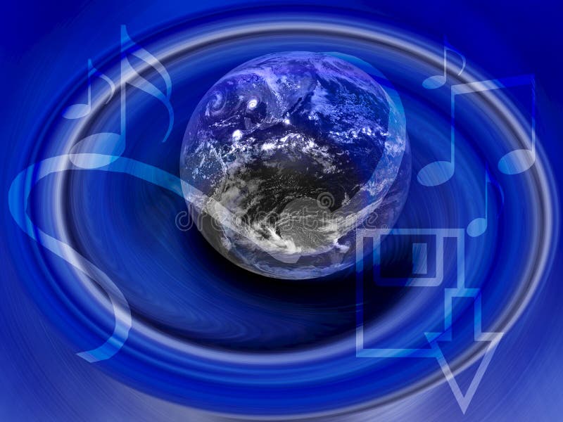 Internet Music Downloads - Music Notes Stock Illustration ...