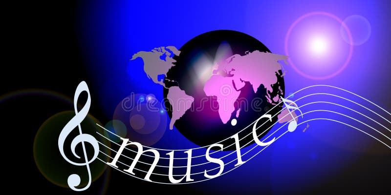 Internet music world notes stock photo. Image of strings - 2276188
