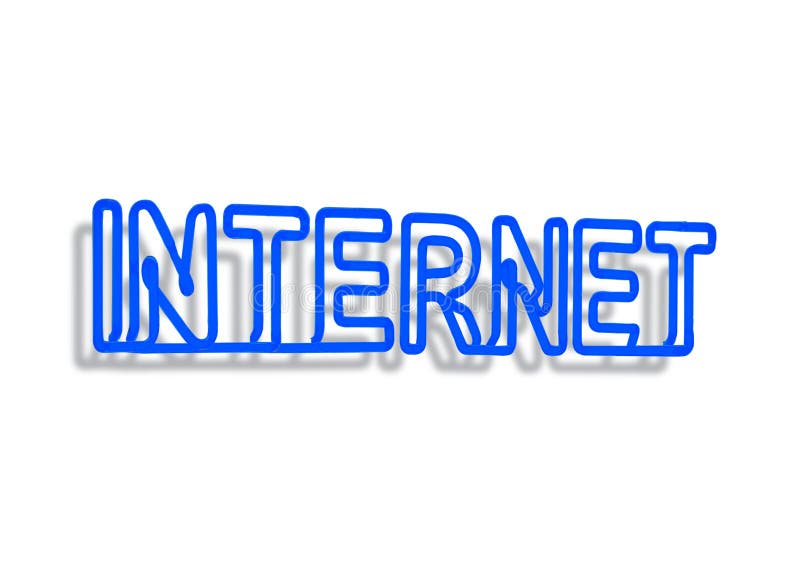 Internet neon sign stock image. Image of surf, business - 27828247