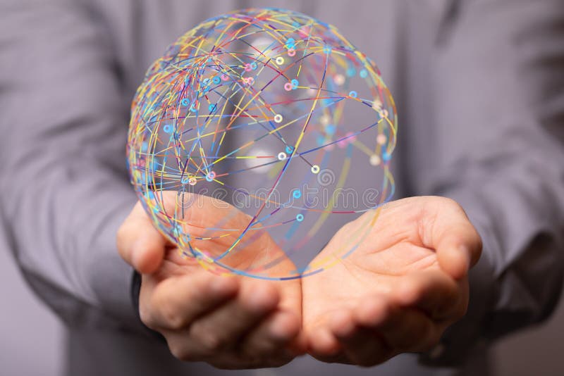 A Internet Net and Data Digital Concept Stock Photo - Image of global ...