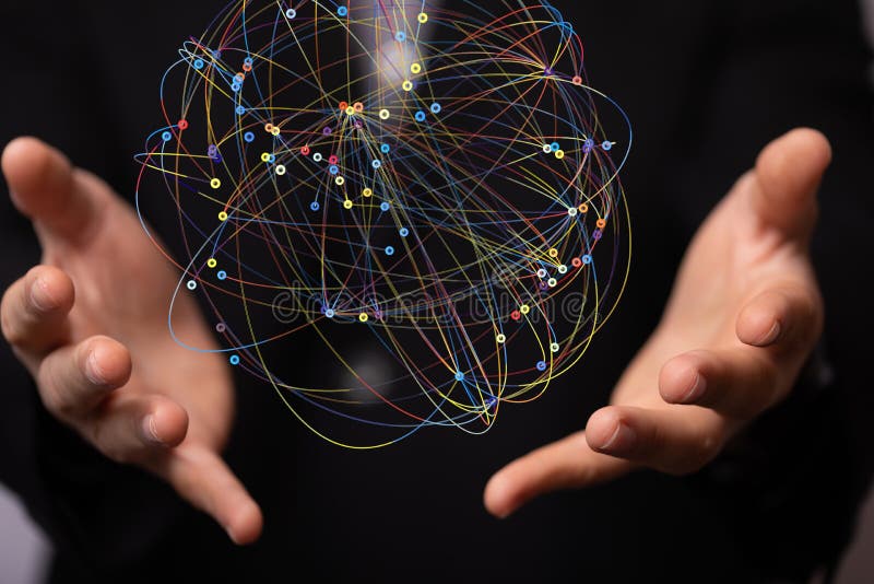 A Internet Net and Data Digital Concept Stock Photo - Image of bank ...