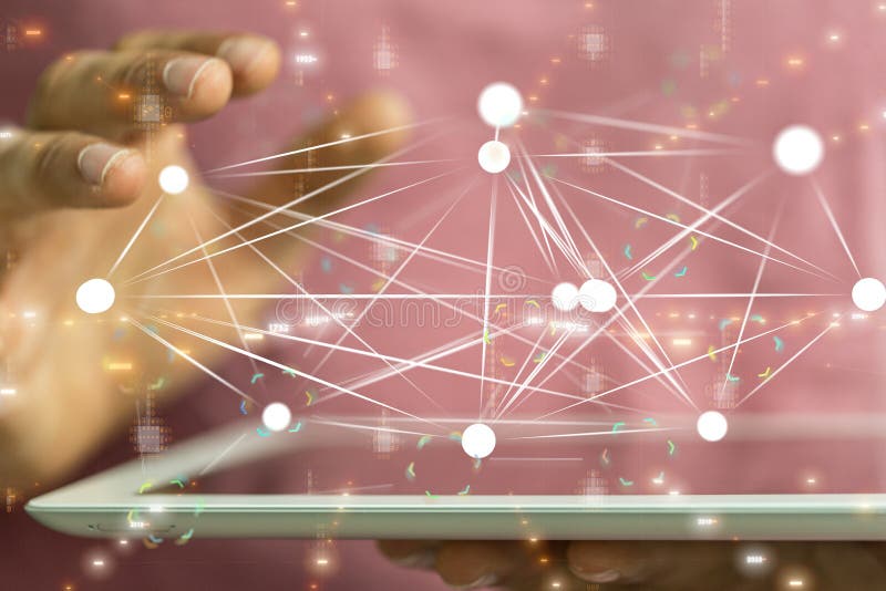 A Internet Net and Data Digital Concept Stock Image - Image of digital ...