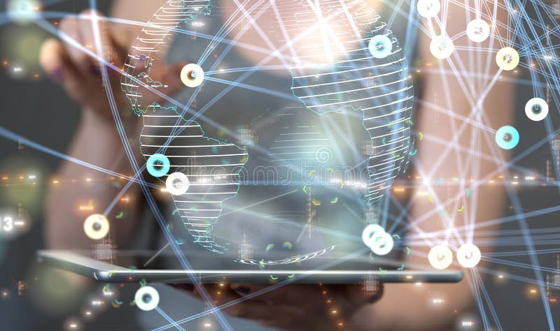 A Internet Net and Data Digital Concept Stock Photo - Image of ...