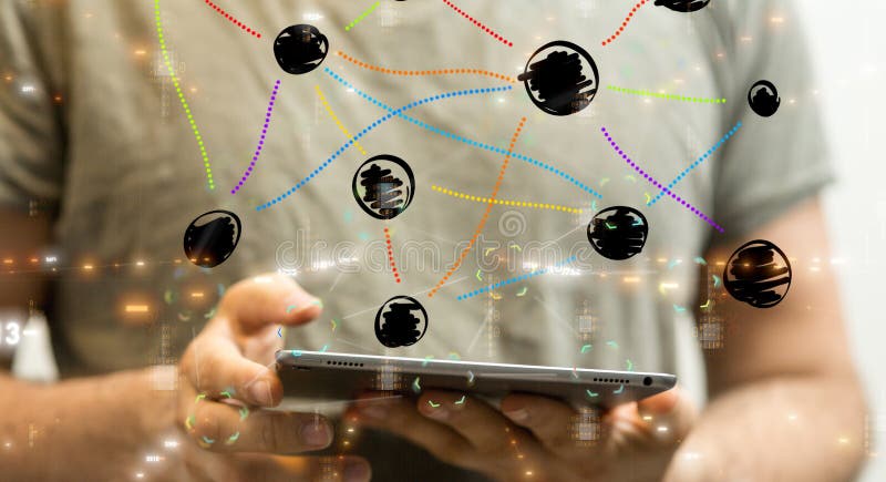 A Internet Net and Data Digital Concept Stock Image - Image of software ...