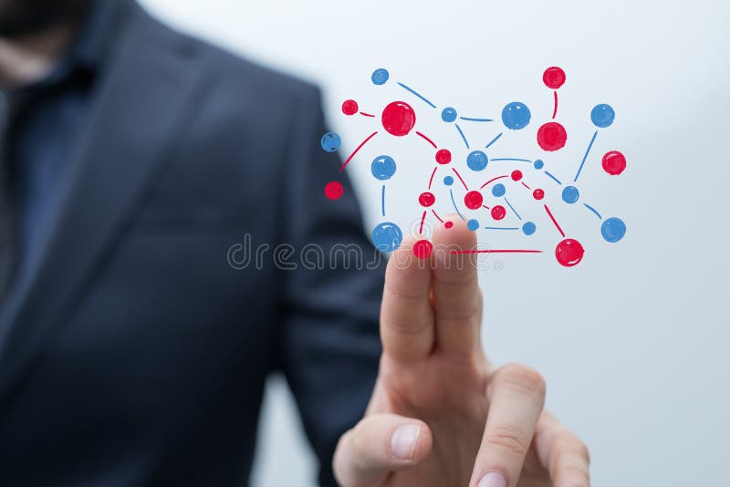 A Internet Net and Data Digital Concept Stock Photo - Image of meeting ...
