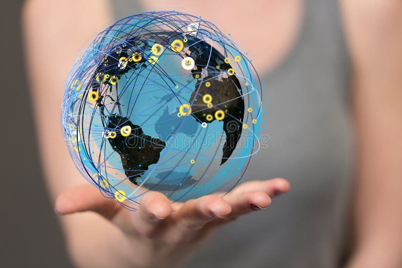 A Internet Net and Data Digital Concept Stock Image - Image of network ...