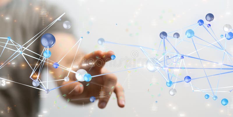 A Internet Net and Data Digital Concept Stock Photo - Image of ...