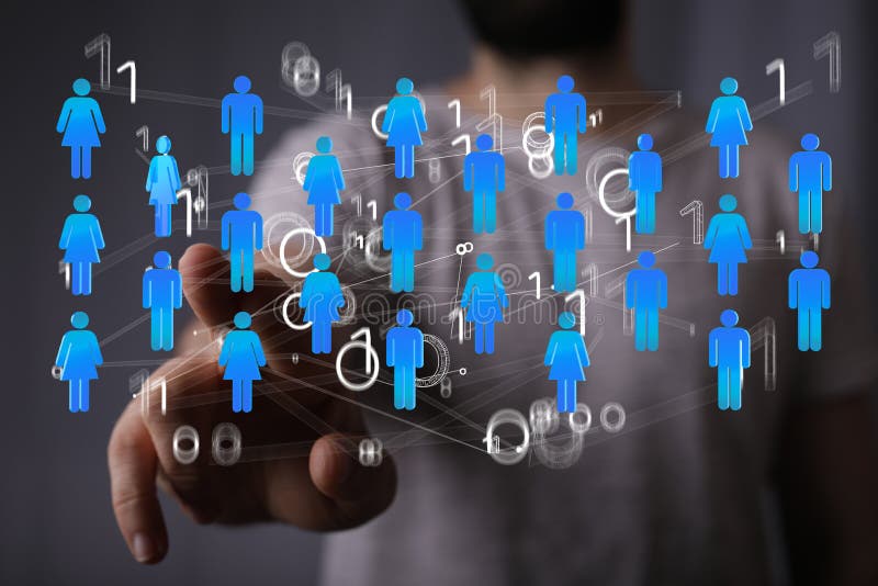 Net and Data Digital Concept Stock Photo - Image of world ...