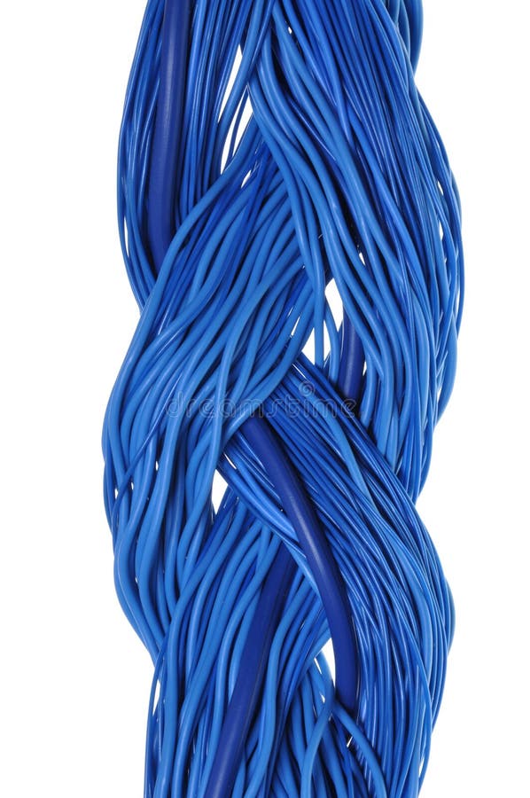 Internet Network, Blue Cables Stock Image - Image of idea, global: 28214907