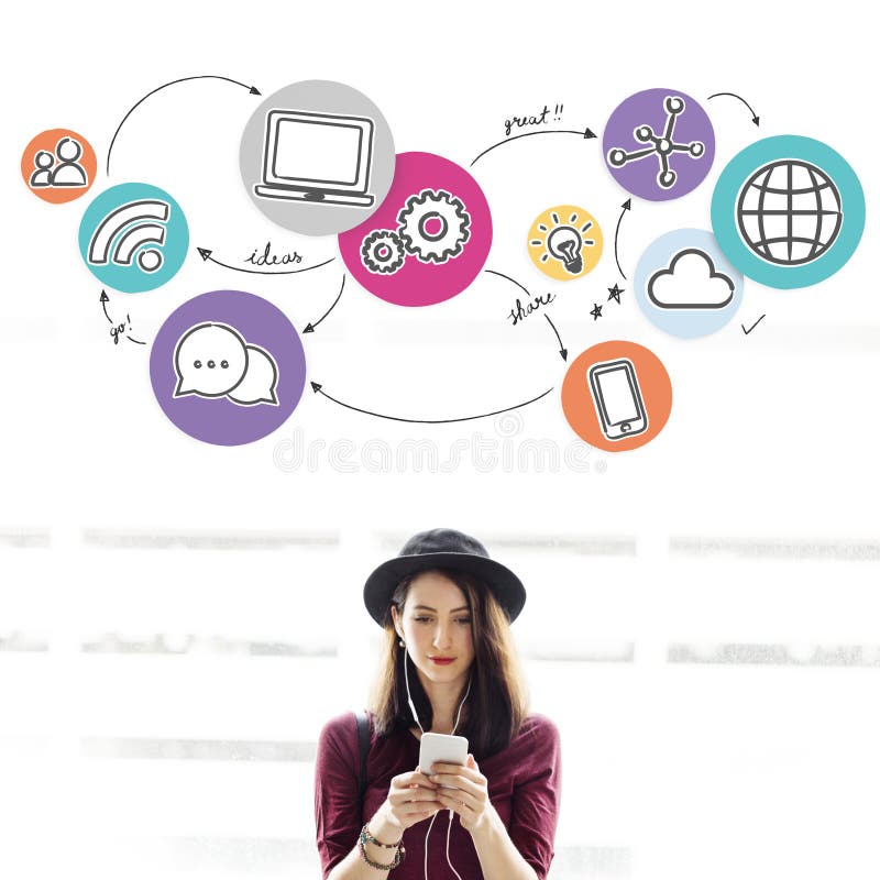 Internet Network Communication Connection Concept Stock Image - Image ...