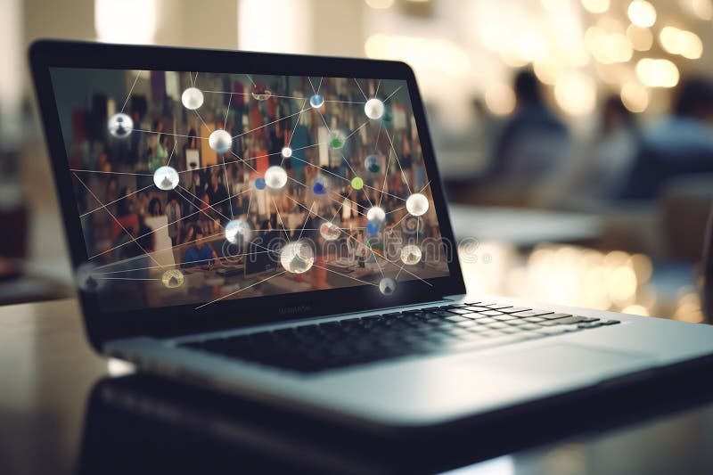 Internet Network Concept for Widely Communication with User Icons ...