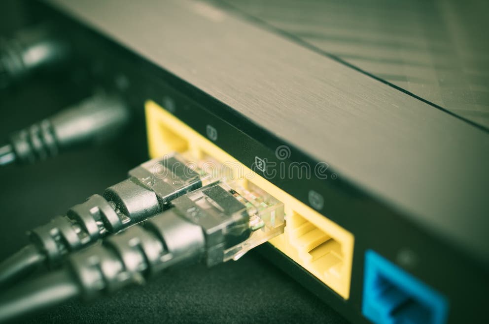 Internet Network Connection Plugs Stock Photo - Image of connect ...