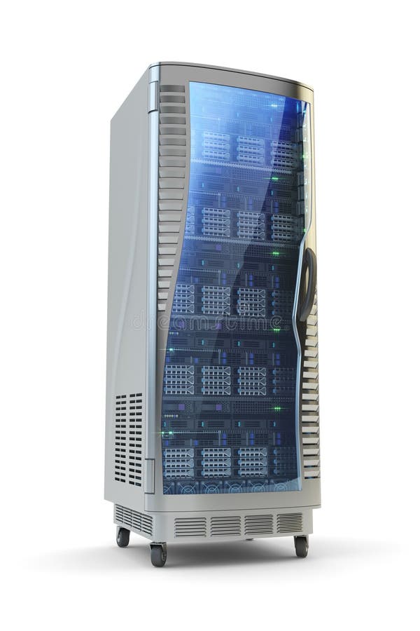 Internet and Network Data Server Unit, Computer Technology Concept ...