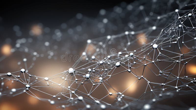 Internet Network Dots Background Stock Illustration - Illustration of ...