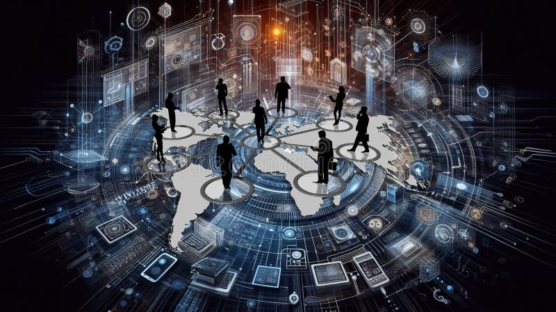 Image is Generated Using AI. People. Global Connection. Stock ...