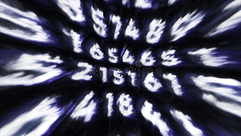 Internet Network. Motion. Black Background with a Light Code of Numbers ...