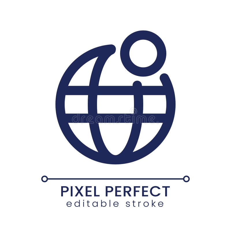 Internet Network Notification Pixel Perfect Linear Ui Icon Stock Vector ...