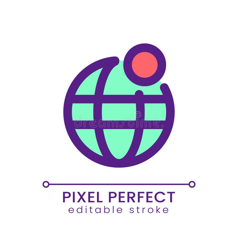 Internet Network Notification Pixel Perfect RGB Color Ui Icon Stock Illustration - Illustration ...