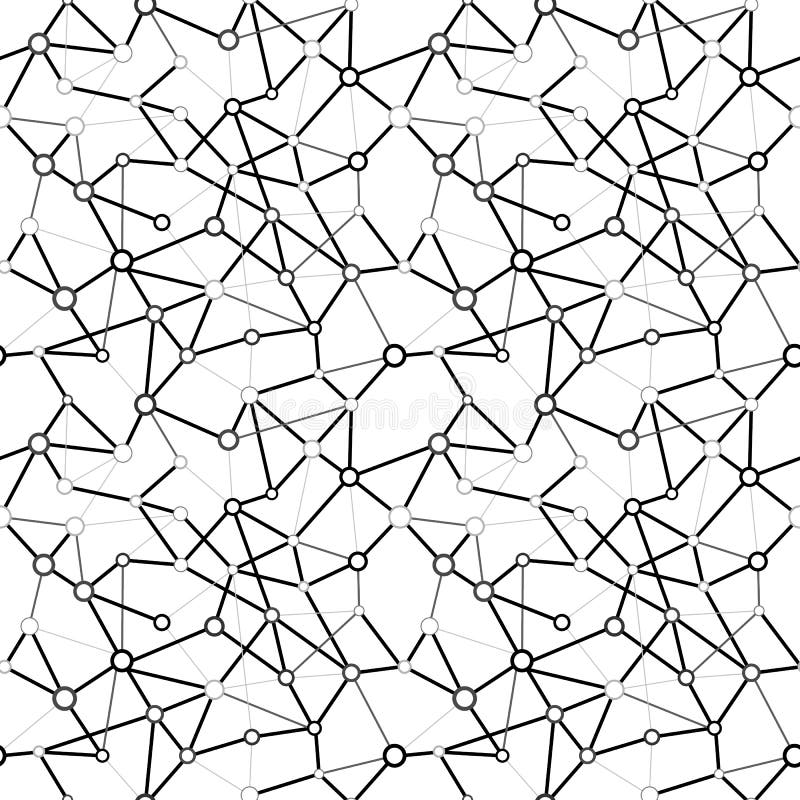 Internet Network Seamless Pattern Stock Vector - Illustration of bright ...