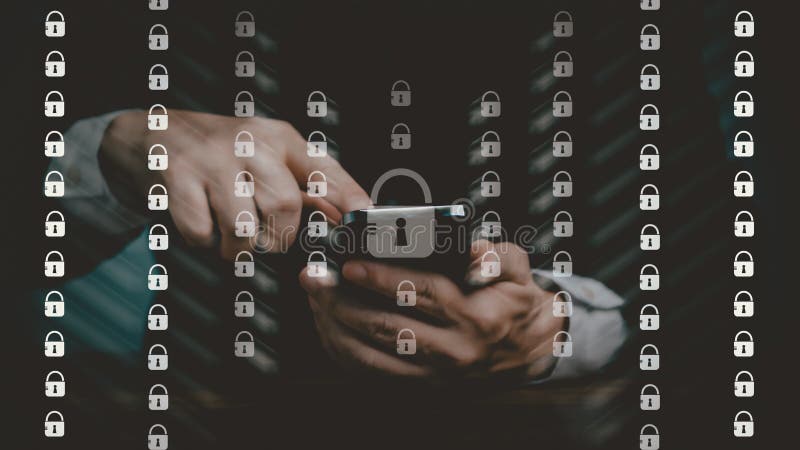 Cyber Security Connection Shield Technologies Background, Human Finger ...