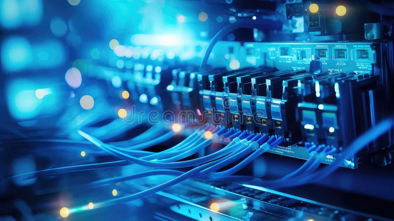 Internet Network Tech Background Stock Illustration - Illustration of ...