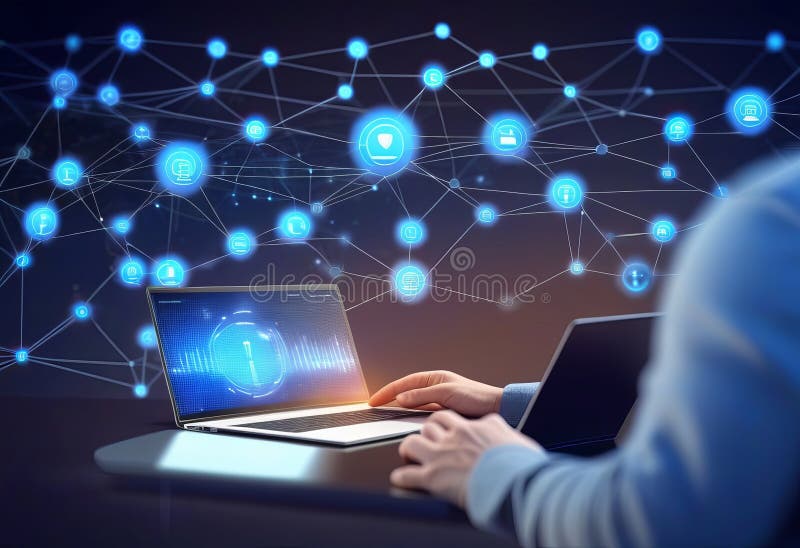 Internet Network Technology, Digital Software Development Stock ...