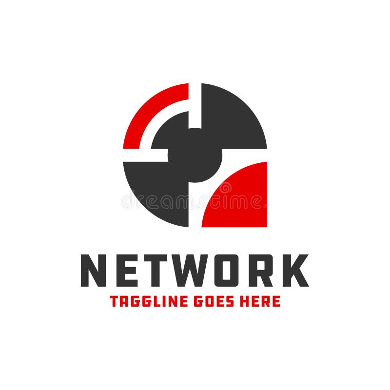 Internet Network Technology Modern Logo Stock Vector - Illustration of ...