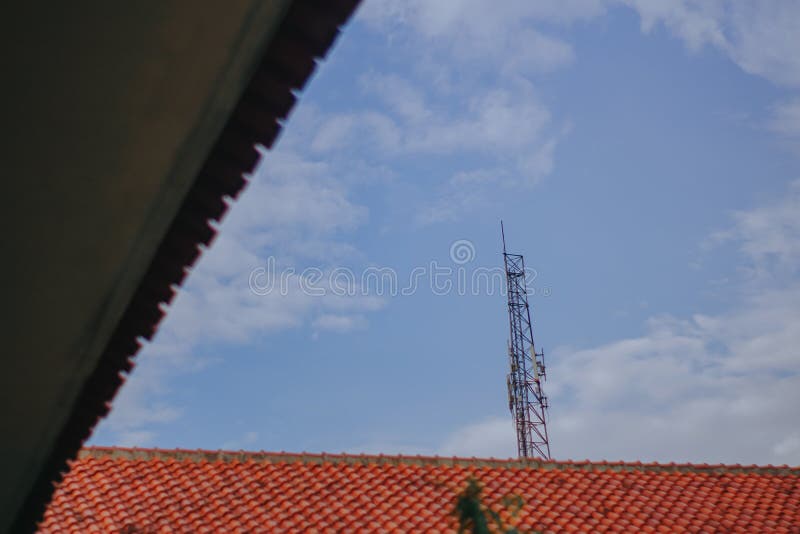 Internet network tower stock photo. Image of network - 242799500
